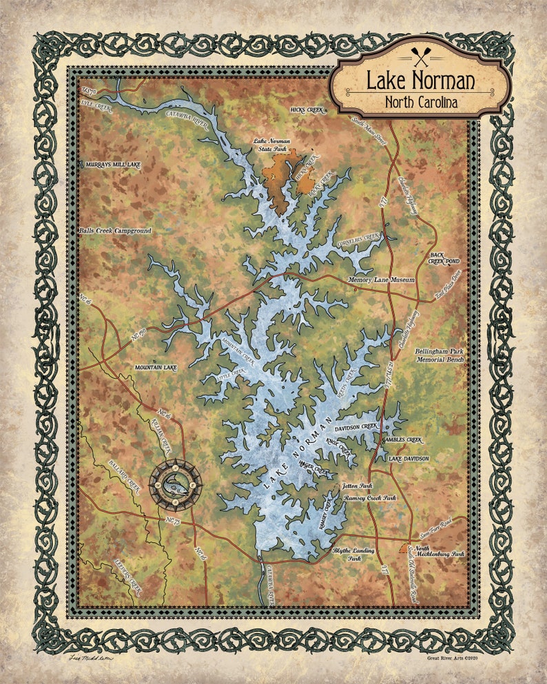 Lake Norman, Lake Norman Map, Lake Norman North Carolina, Lake Norman ...