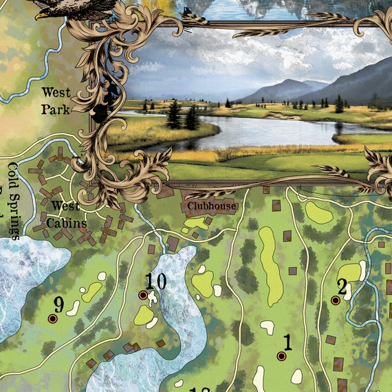 Golf Course Hole Map