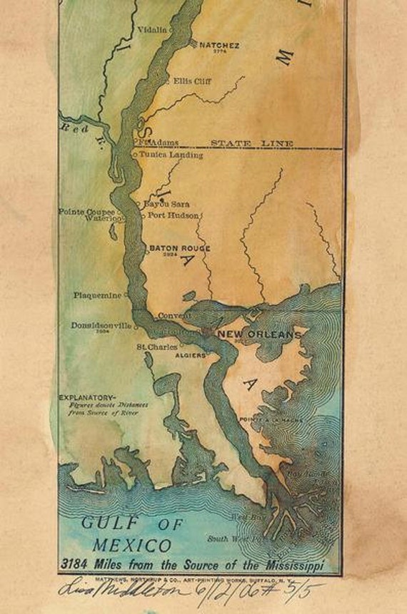 Mississippi River 1800s Map