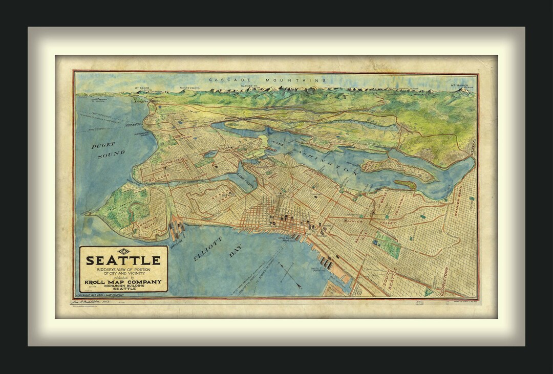 Seattle Skyline, Skyline Seattle, Seattle, Seattle Map, Map Seattle ...