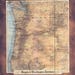 268-colton's Oregon and Washington Vintage Historic Antique Map Poster ...