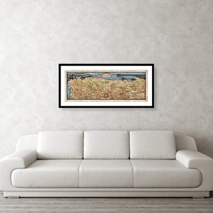 El Camino De Santiago De Compostela Vintage Map Art Poster Print ...