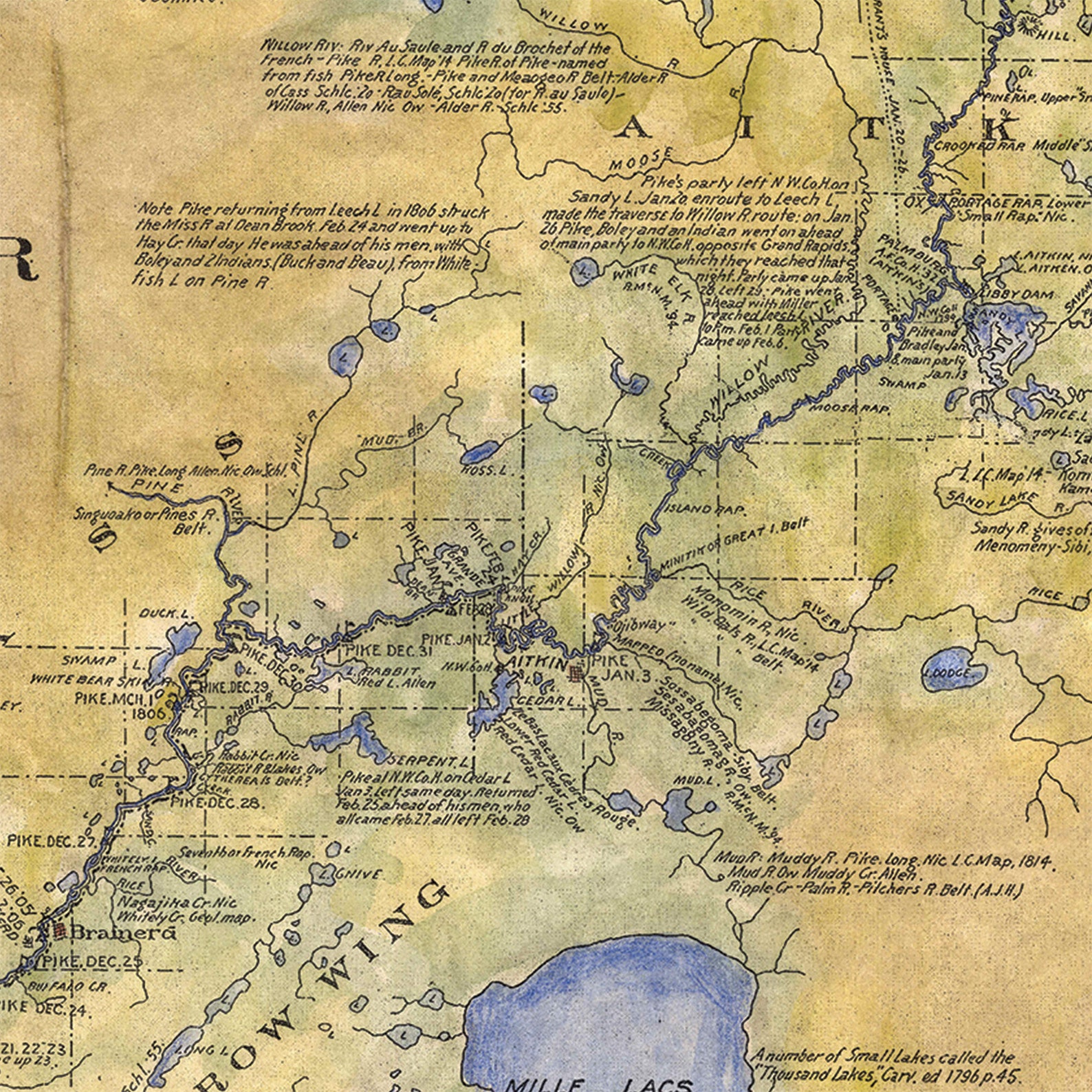 Upper Mississippi River Map Art Print Poster Souvenir Artwork - Etsy