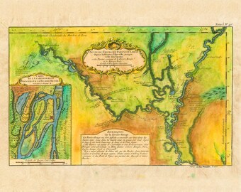 Red River Map Print - Etsy