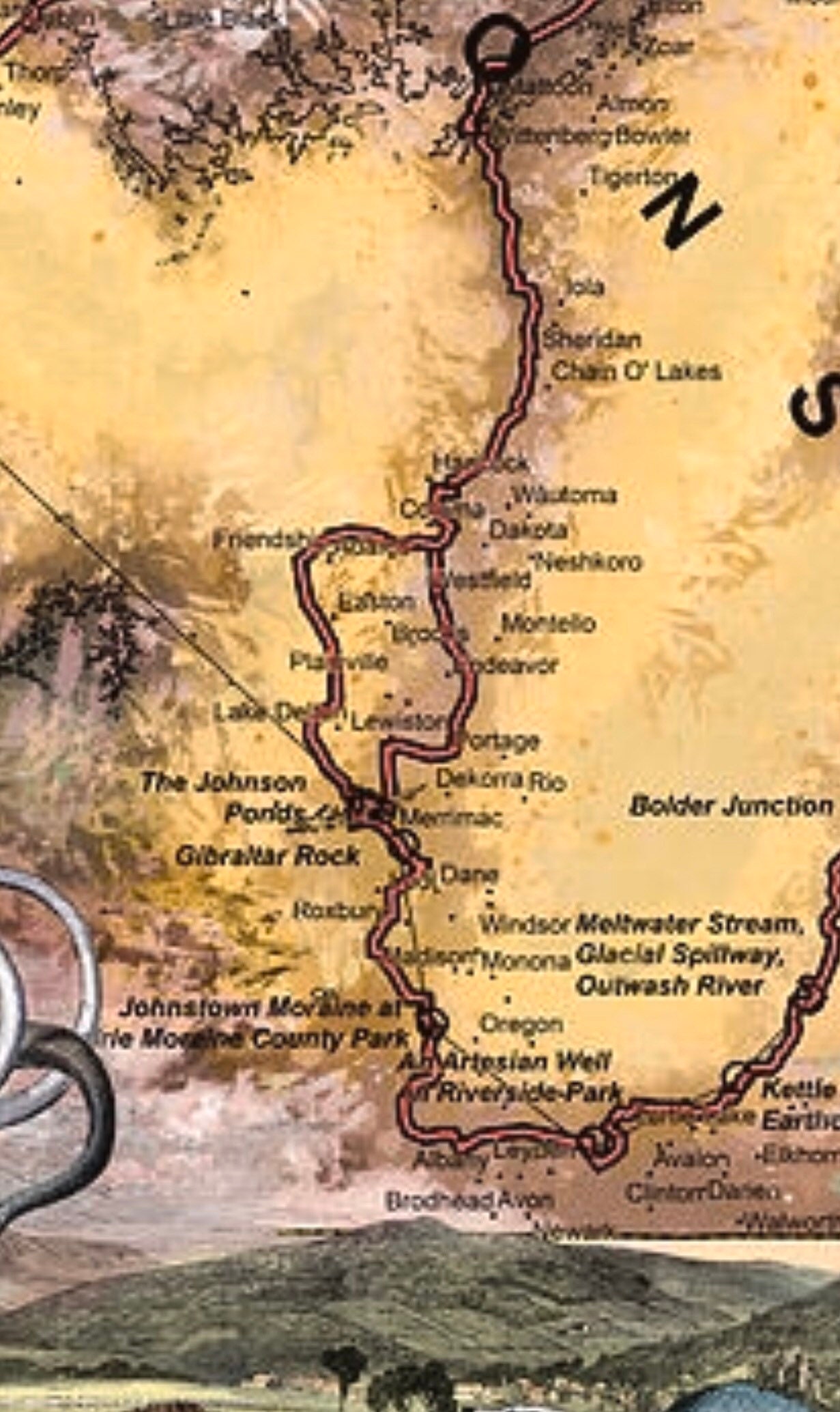 Wisconsin Wisconsin map wisconsin map print map print | Etsy