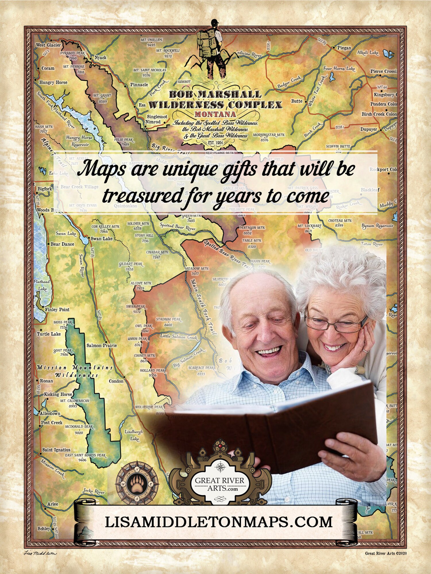 Montana Map, Montana Hiking, Bob Marshall Wilderness, the Bob Map ...