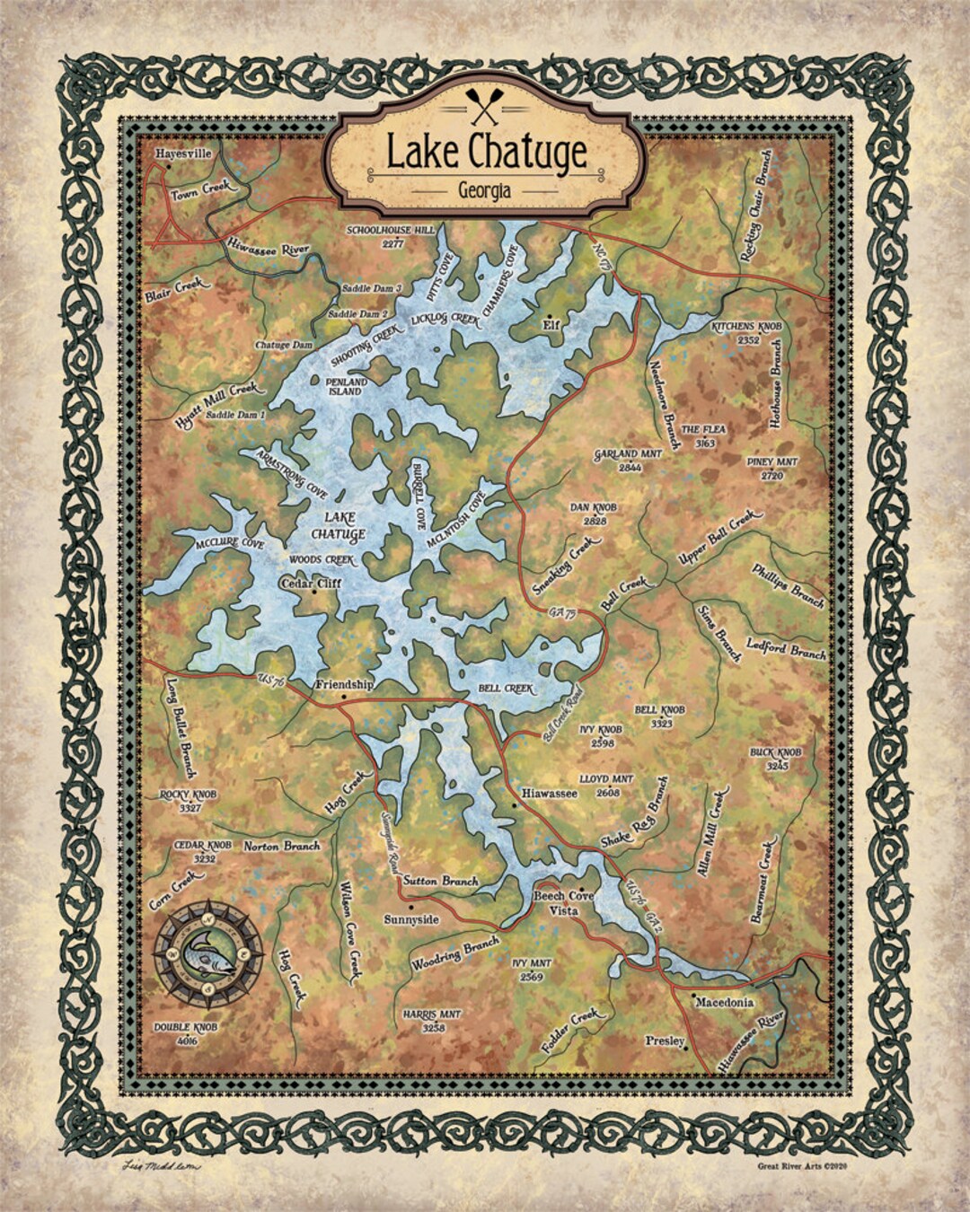 Lake Chatuge, Lake Chatuge Map, Lake Chatuge Georgia, Georgia Gifts ... Lake Chatuge, Lake Chatuge Map, Lake Chatuge Georgia, Georgia Gifts ...