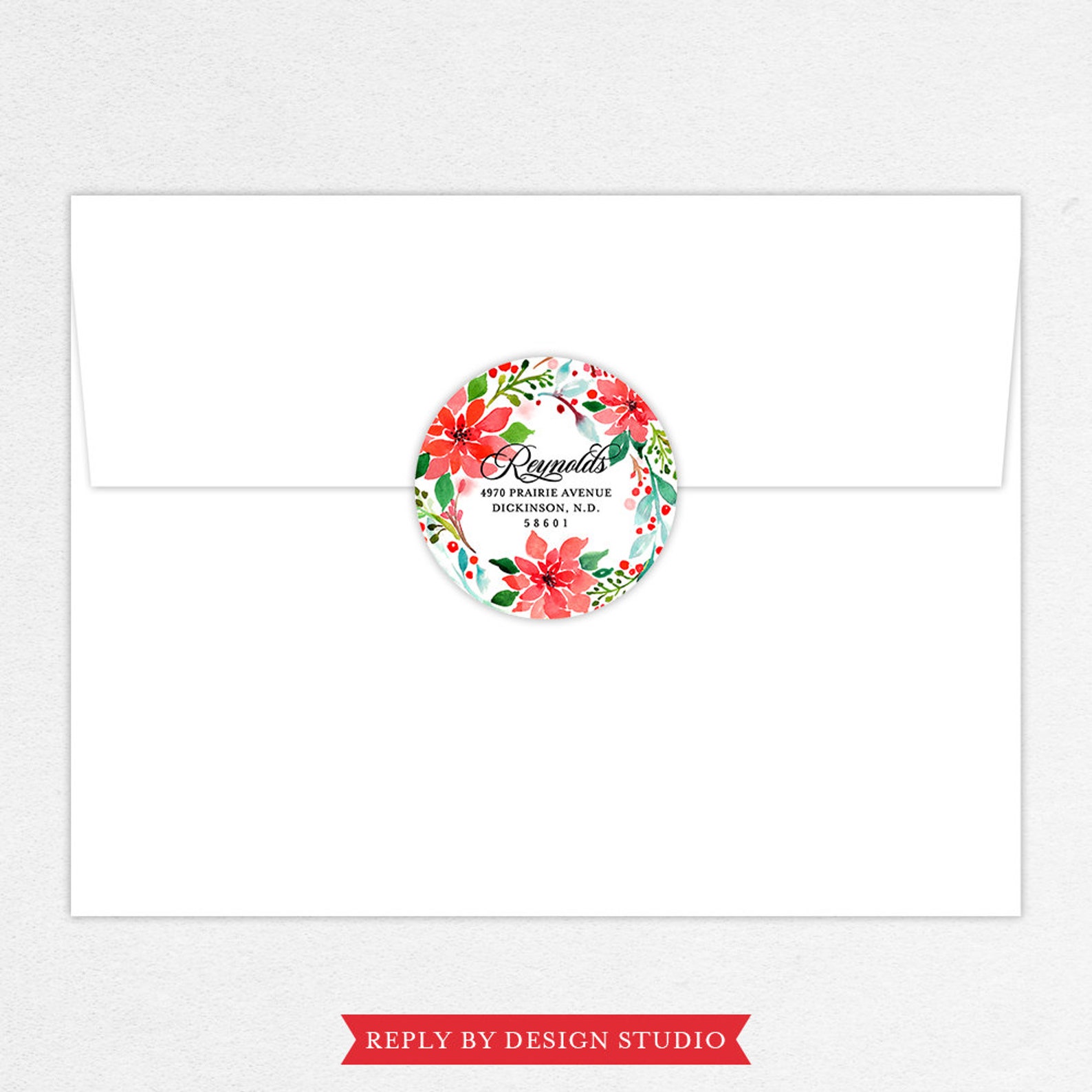 Holiday Return Address Label Christmas Return Address Labels - Etsy