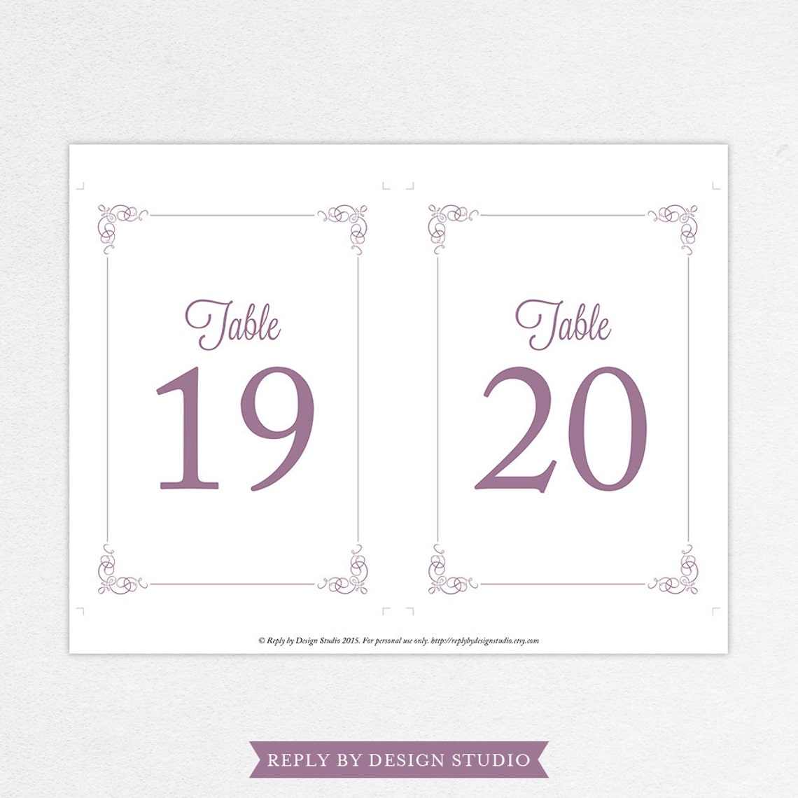 Table Numbers 1-30 extraordinary Instant Download DIY - Etsy