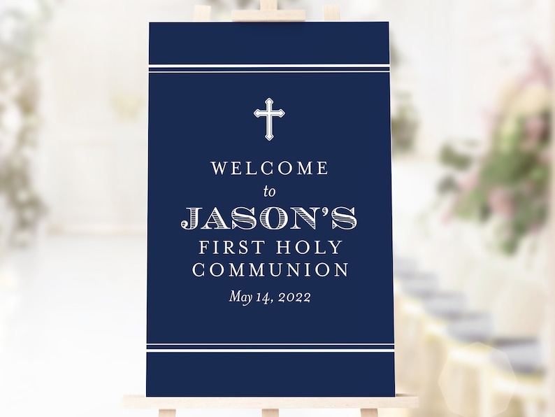 Communion Welcome Sign Welcome Poster First Holy Communion - Etsy