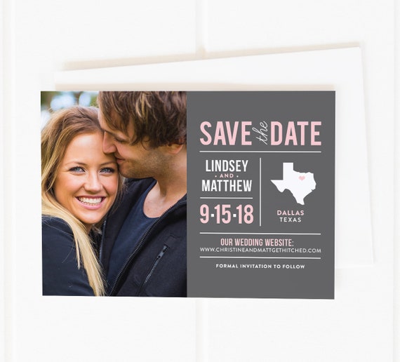 Texas Save the Date Cardss Texas Save the Date Magnets | Etsy
