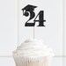 Class of 2024 Graduation Cupcake Toppers, Customize With School Colors ...