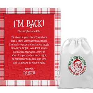 Elf Arrival Puzzle for Children, One Elf or Multiple Elves, Gender ...