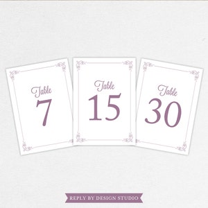Table Numbers 1-30 (extraordinary) - Instant Download, DIY, Printable ...