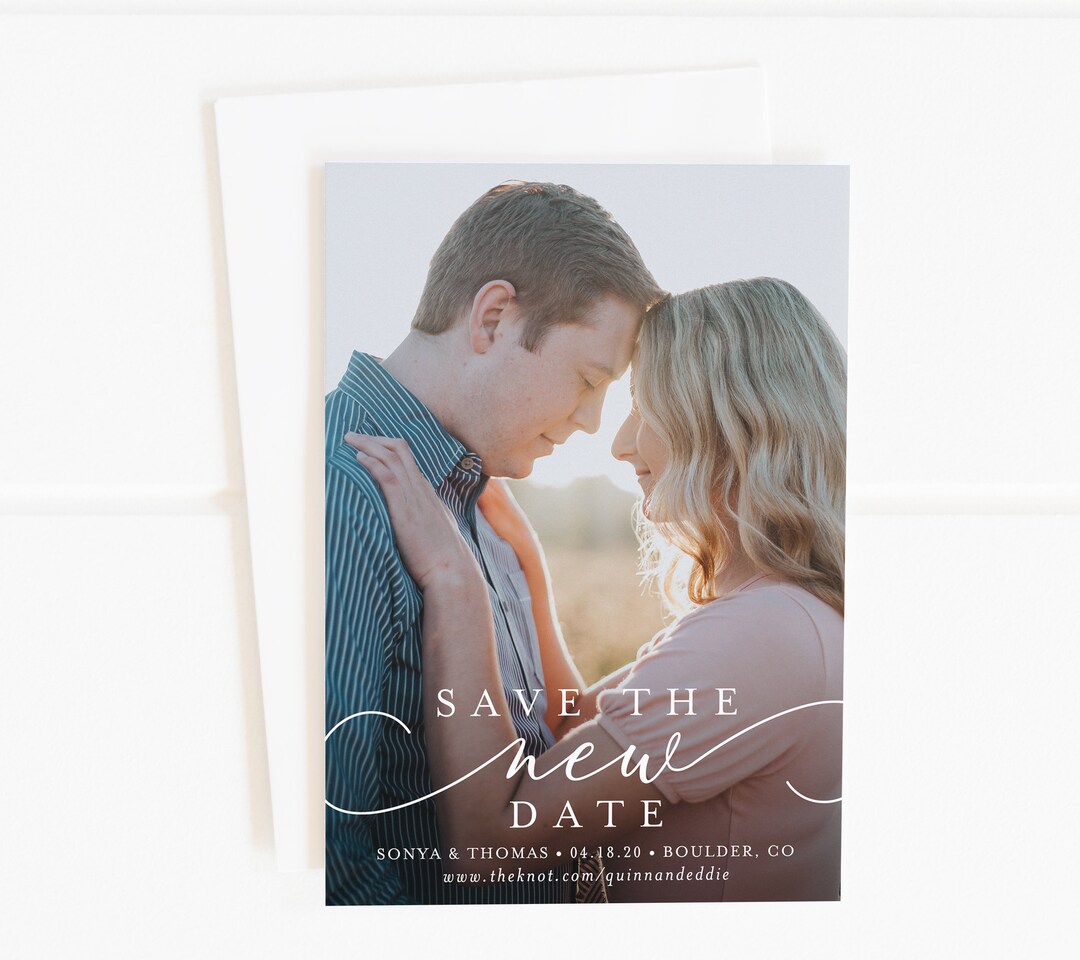 Save the New Date, Unsave the Date, Photo Save the New Date Card ...