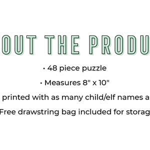 Elf Arrival Puzzle for Children, One Elf or Multiple Elves, Gender ...