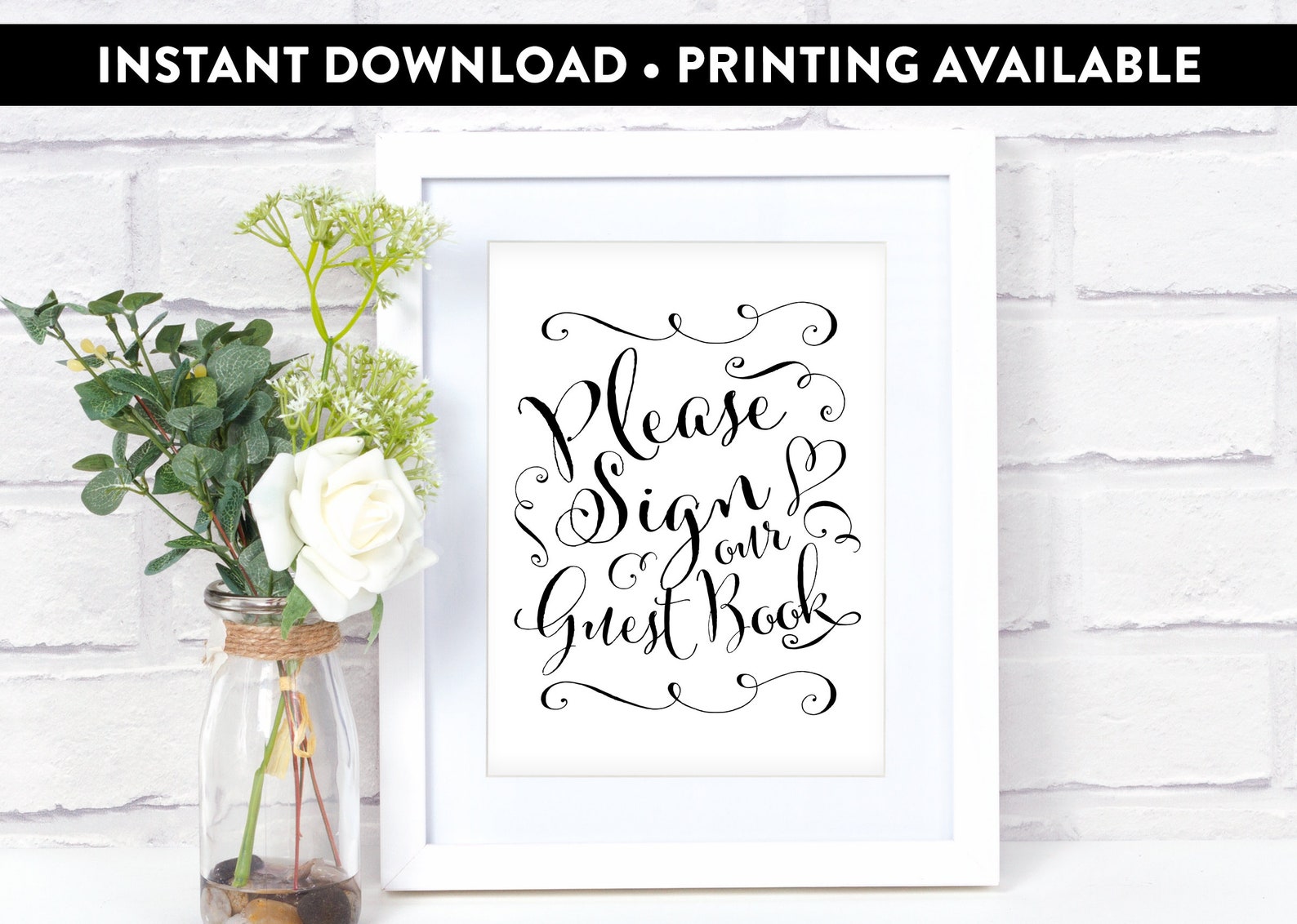INSTANT DOWNLOAD Guest Book Sign - DIY, Printable - Etsy