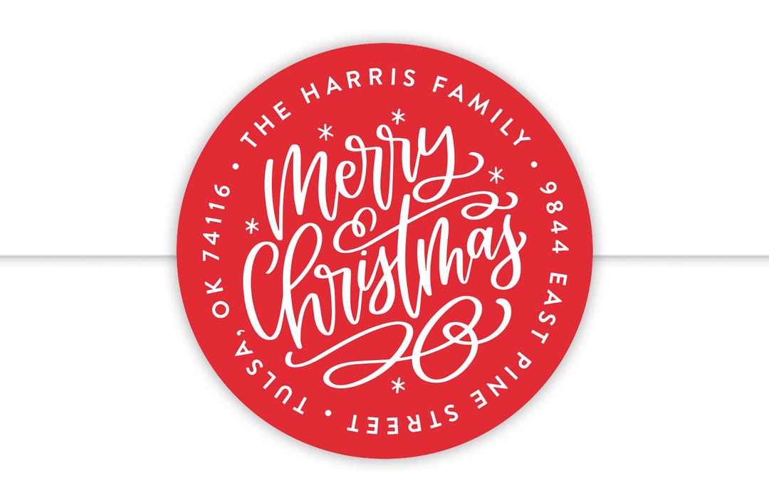 Christmas Return Address Labels, Christmas Card Return Address Labels ...