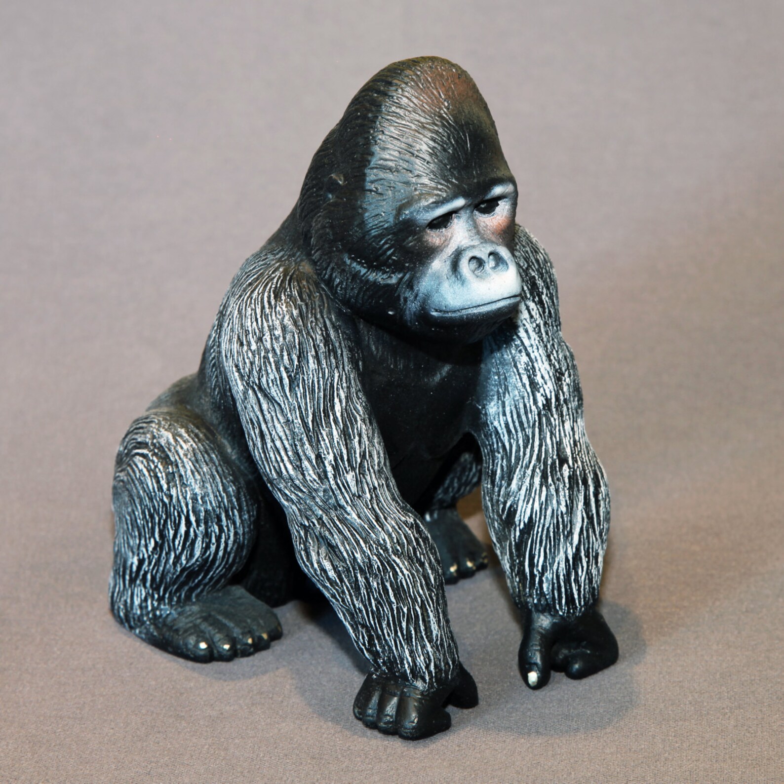 Gorilla Bronze "silverback Gorilla" King Kong Figurine Statue Sculpture ...