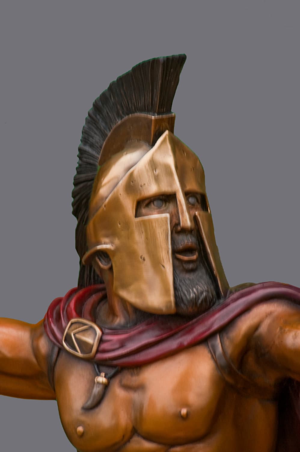 Bronze Spartan Warrior Sculpture: King Leonidas, Movie "300" by Barry ...
