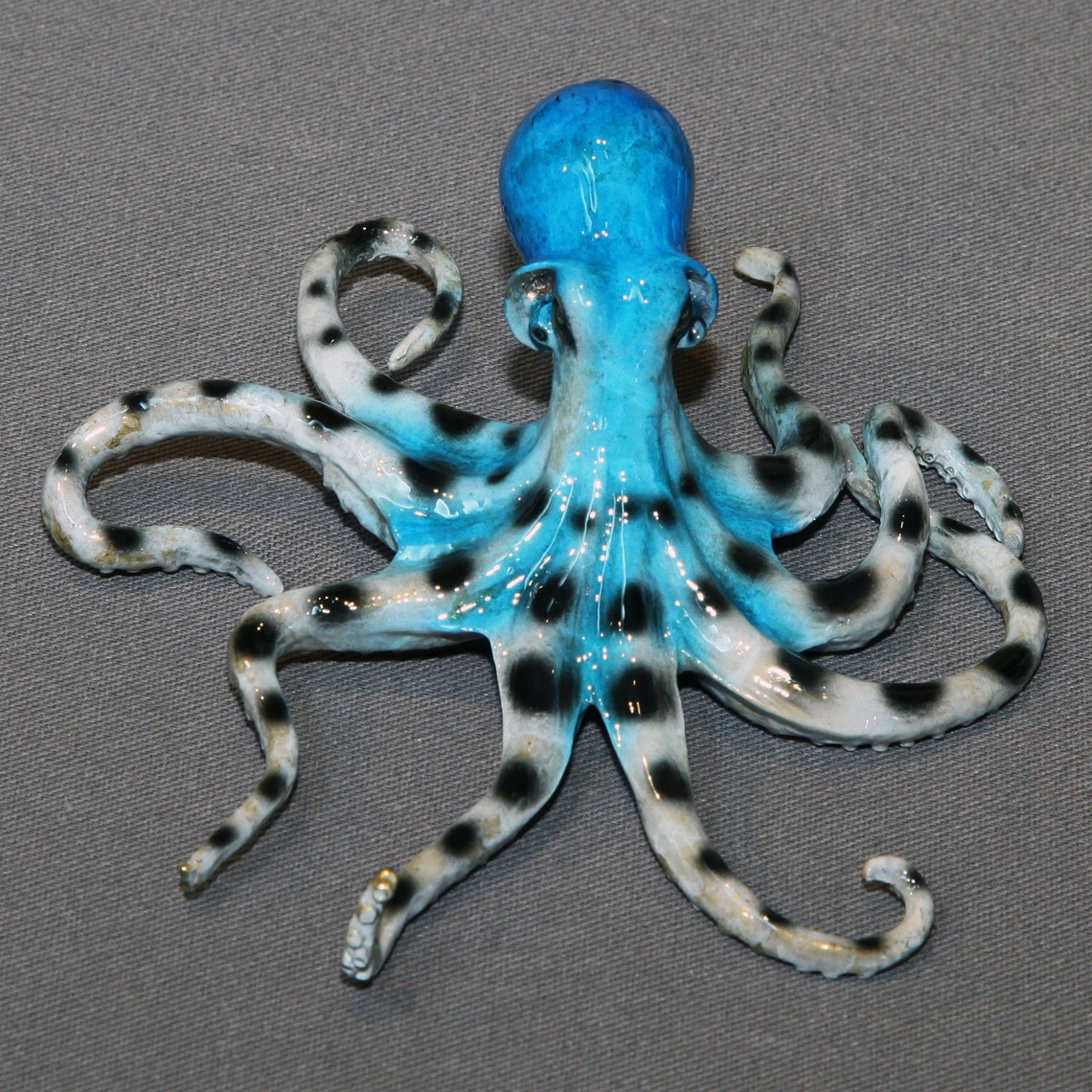 Octopus Bronze "ophelia Octopus" Figurine Statue Sculpture Aquatic Art ...