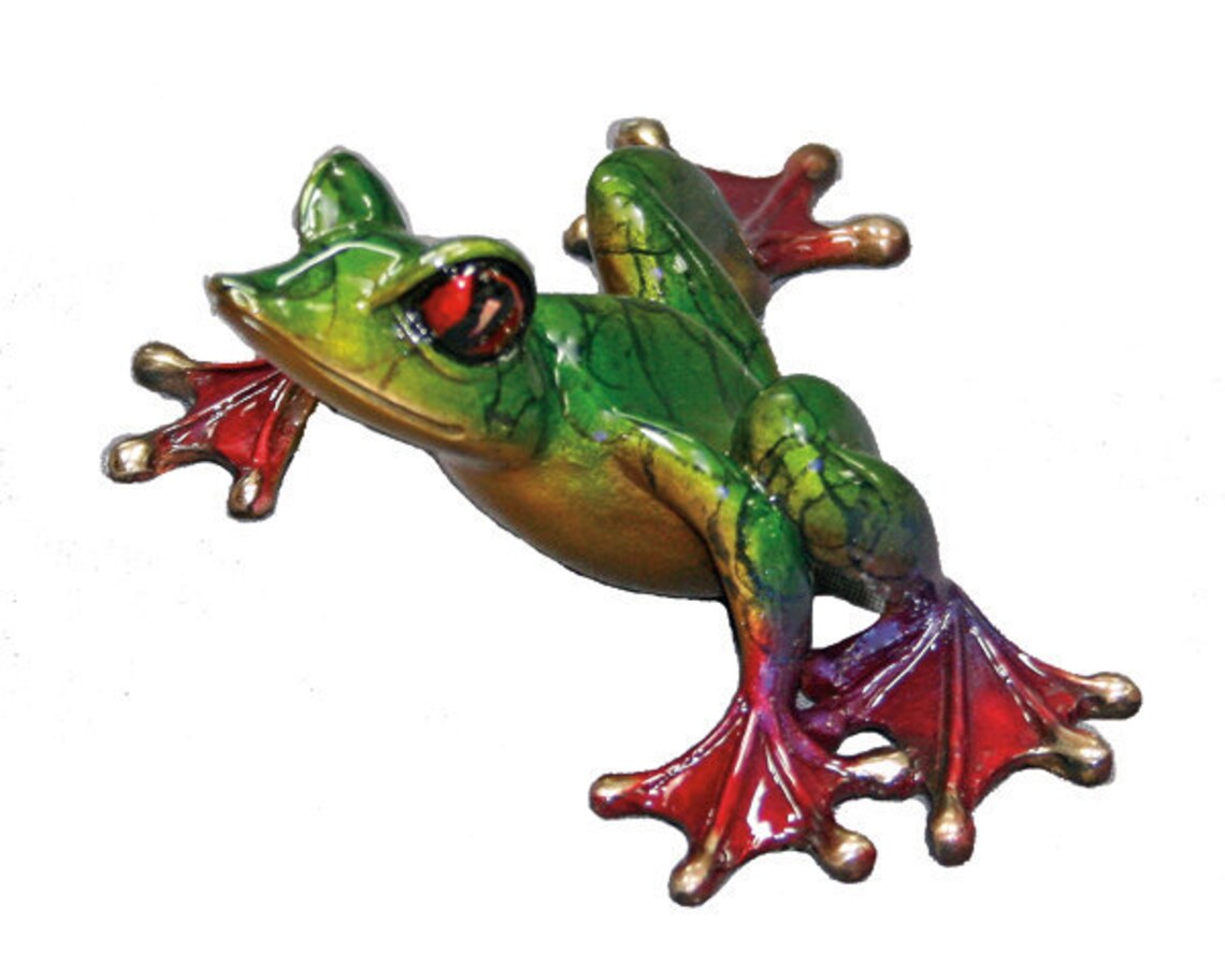 Frog Bronze Figurine Statue Sculpture Amphibian Art / Limited Edition ...