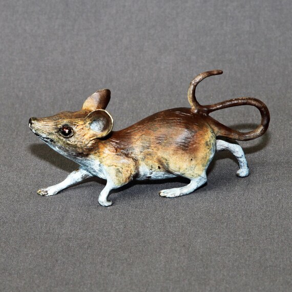 Bronze Mouse Figurine Statue Sculpture Mice Art Limited - Etsy