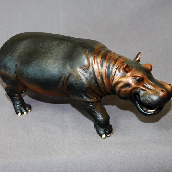 Hippo Figurine - Etsy