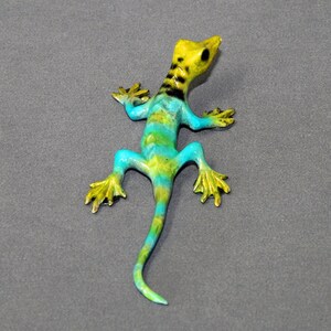 Lizard Bronze Reptile "rango" Gecko Figurine Statue Sculpture Art ...