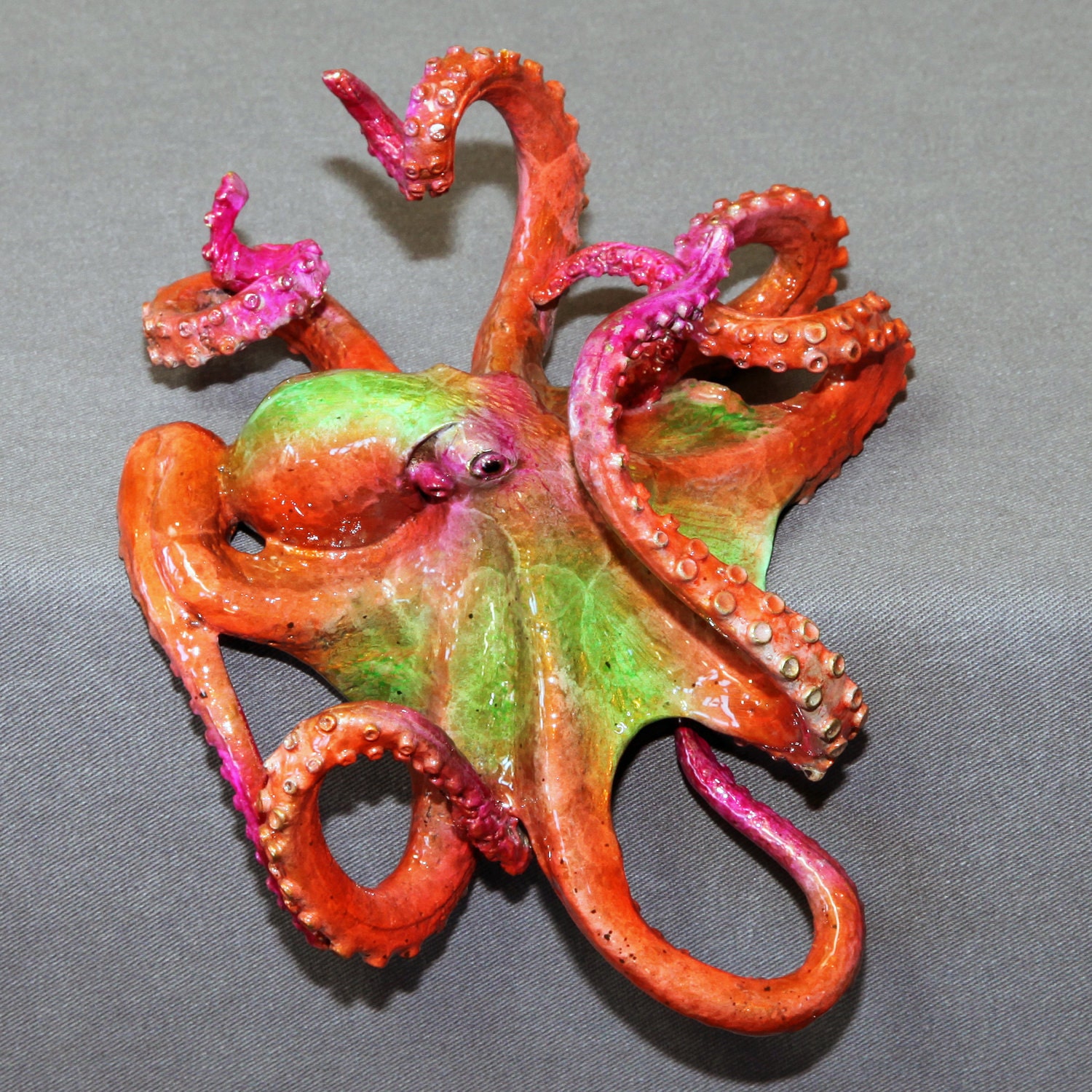 Bronze Octopus Figurine Statue "olympus" Sculpture Aquatic Art ...