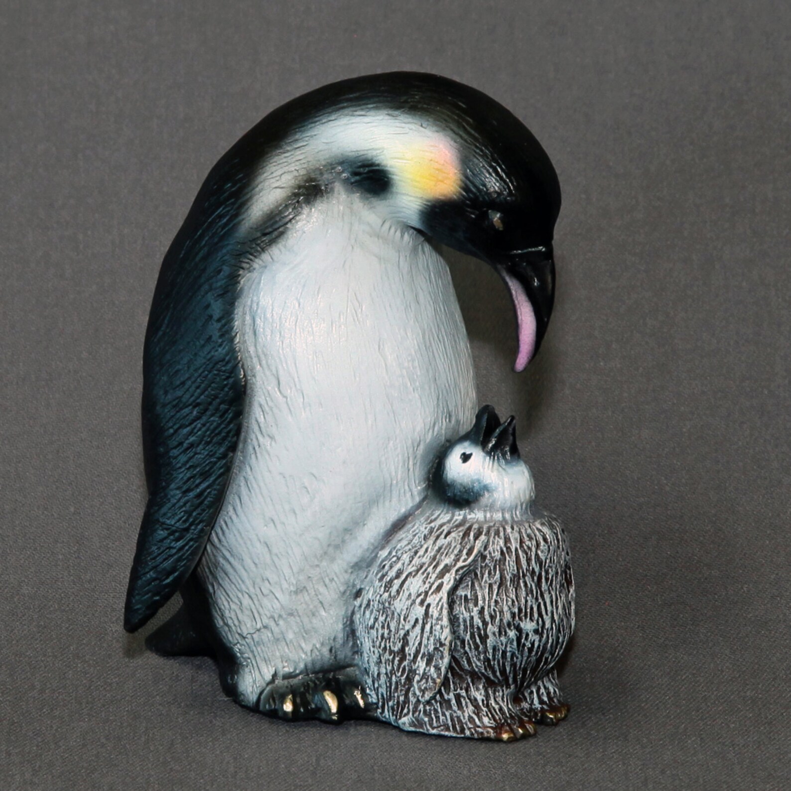 Fantastic Penguin Bronze Sculpture Figurine Aquatic Art Signed Statue ...