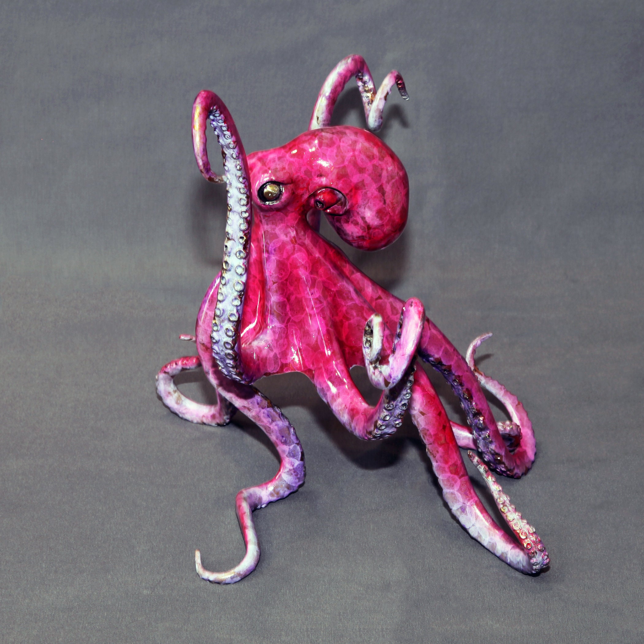 Octopus "sir Inks Alot" Bronze Figurine - Etsy