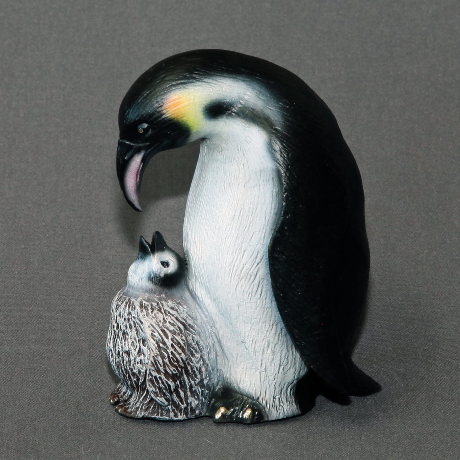 Fantastic Penguin Bronze Sculpture Figurine Aquatic Art Signed Statue ...