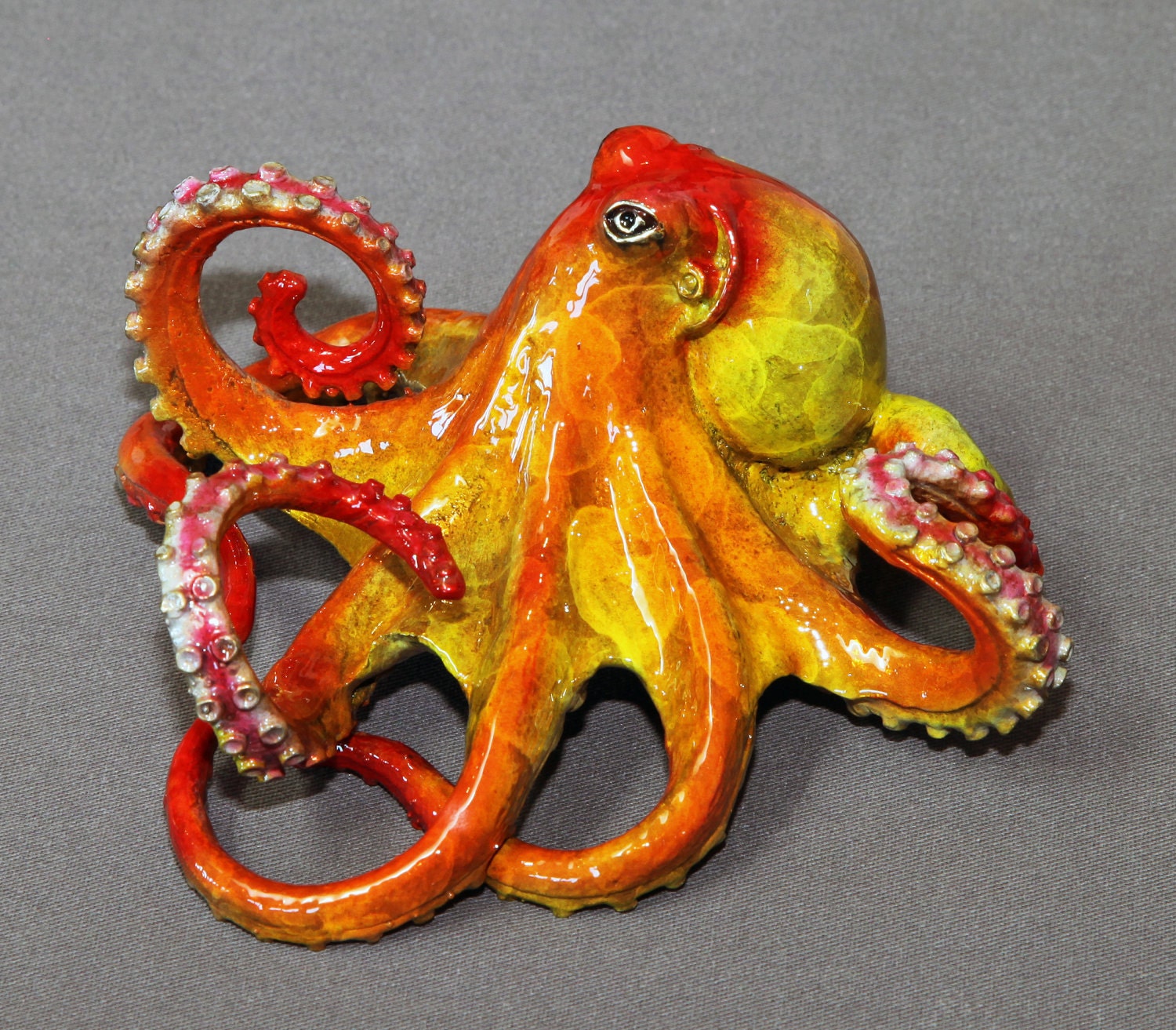 Octopus Bronze Figurine Statue Sculpture Aquatic Art "tammy" / Limited ...