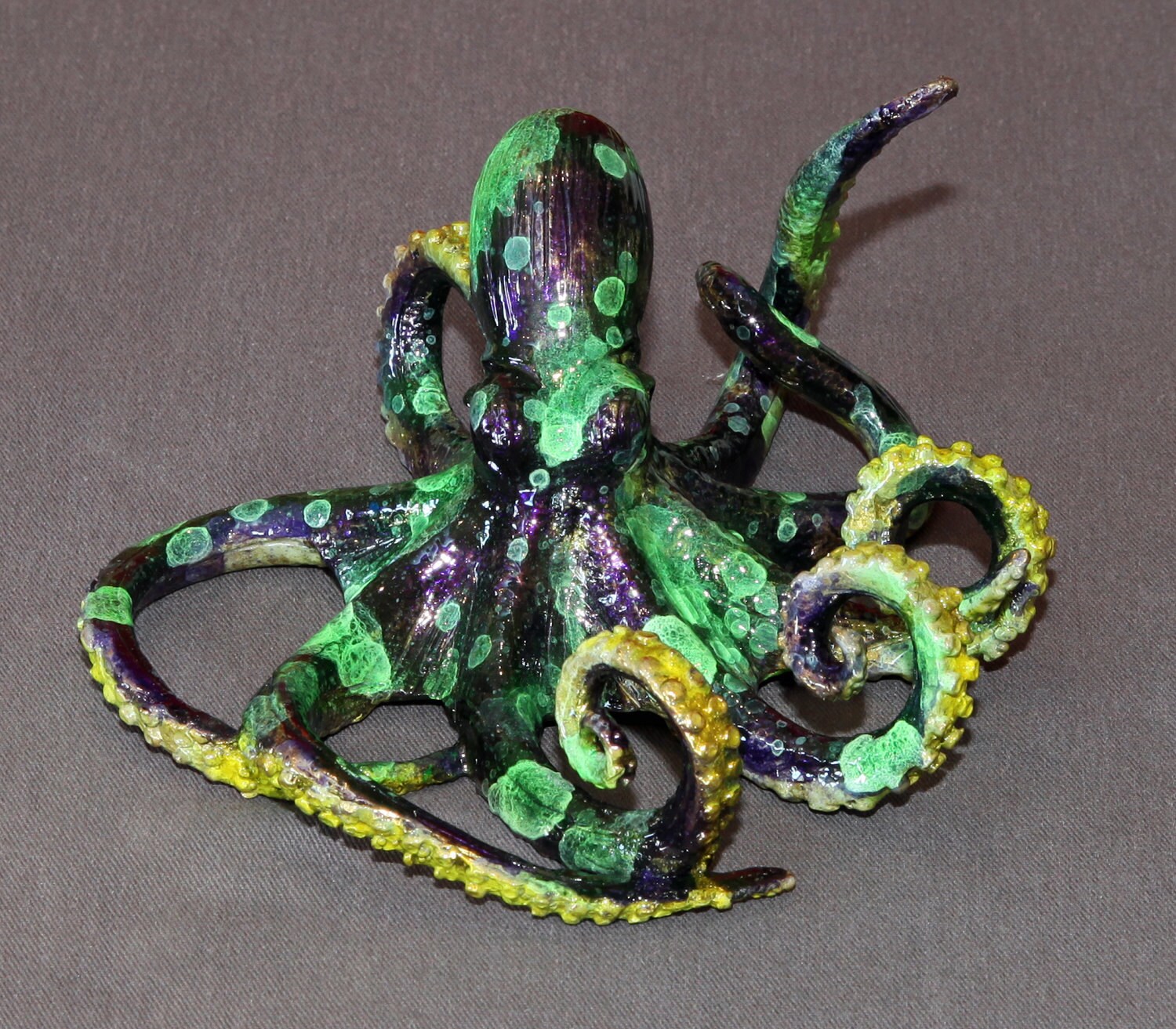 Octopus Bronze "oscar Octopus" Figurine Statue Sculpture Aquatic Art ...