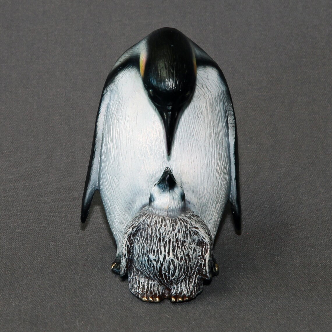 Fantastic Penguin Bronze Sculpture Figurine Aquatic Art Signed Statue ...