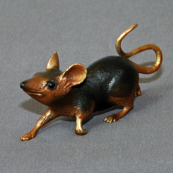 Bronze Mouse Figurine Statue Sculpture Mice Art Limited | Etsy