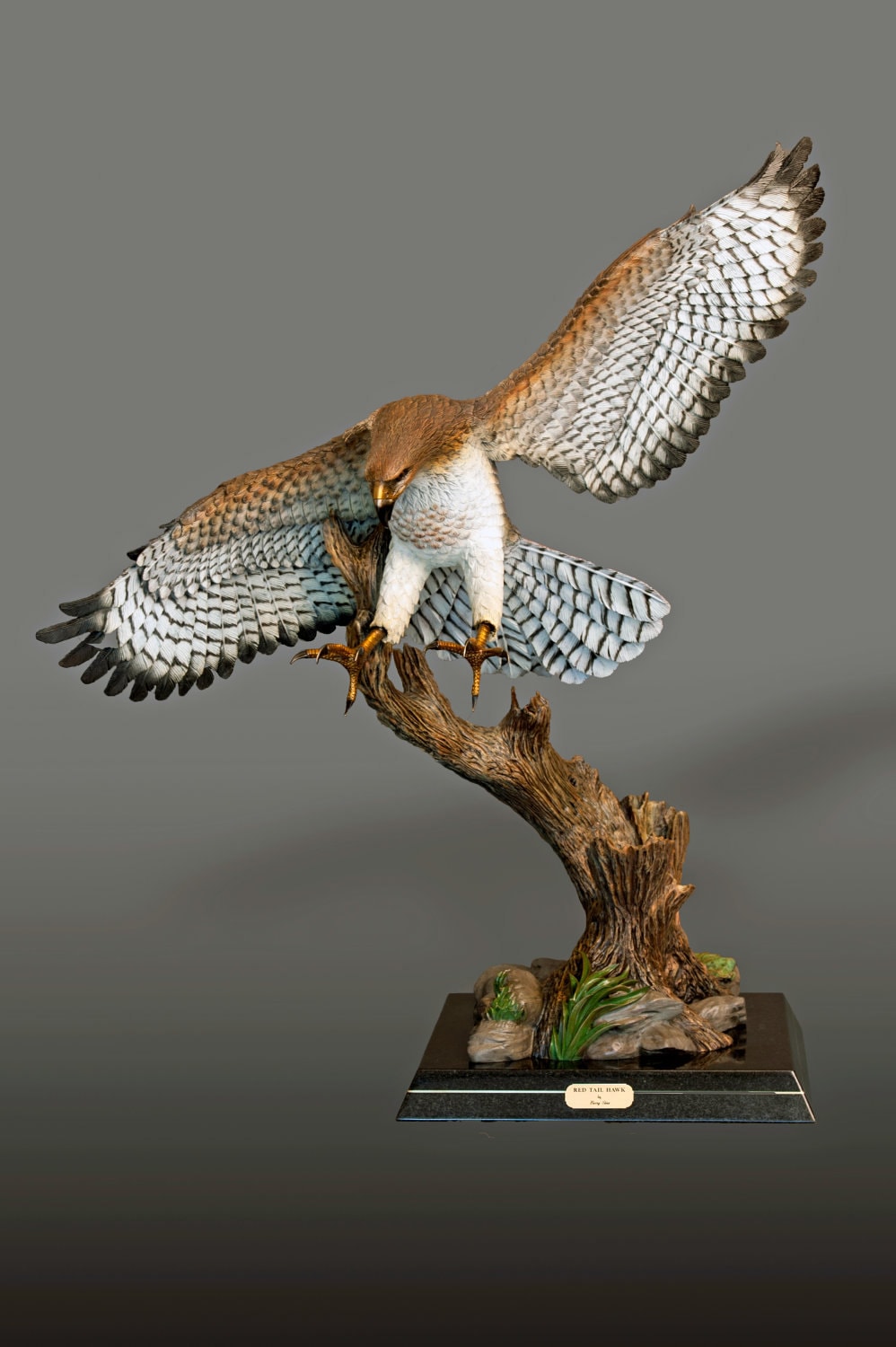 Bronze "red-tailed Hawk" Sculpture by Barry Stein / Life Size ...