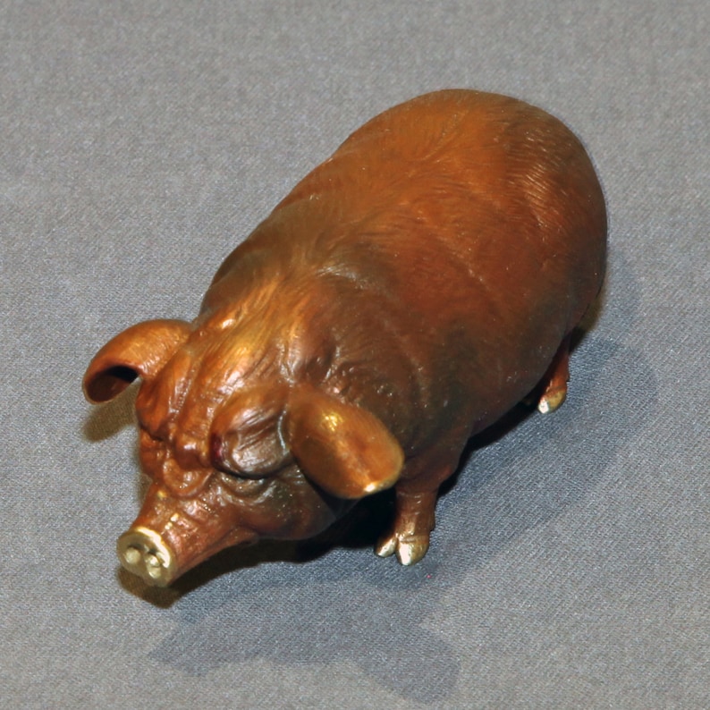 Bronze Pig Figurine Statue Sculpture Swine Art Limited Edition Signed ...