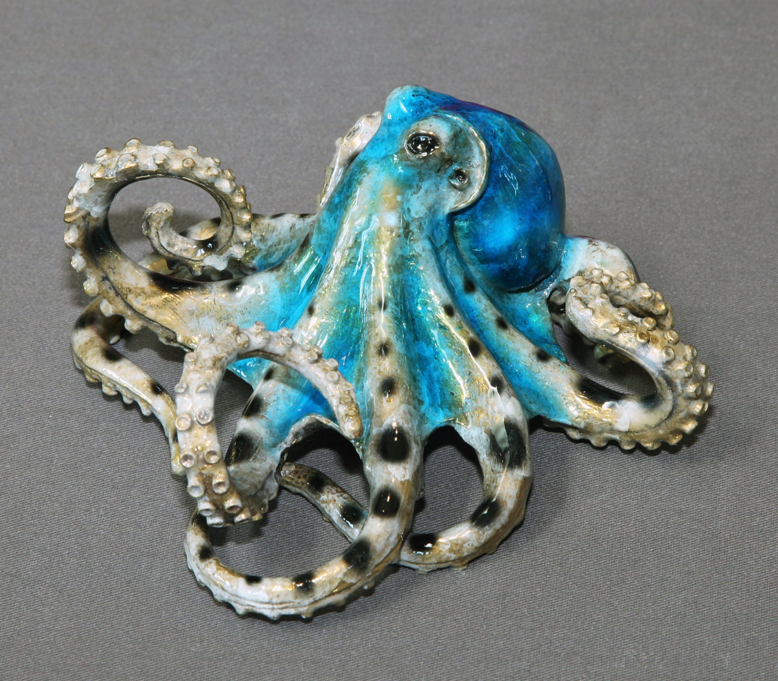 Octopus Bronze Figurine Statue Sculpture Aquatic Art "tammy" / Limited ...