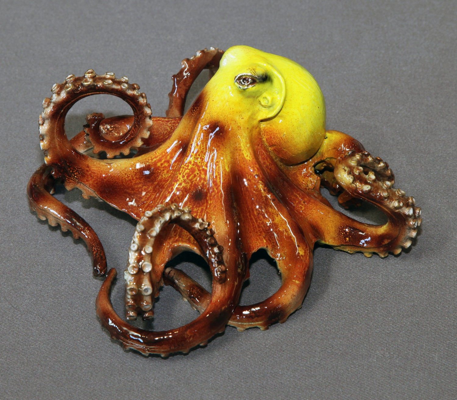Octopus Bronze Figurine Statue Sculpture Aquatic Art "tammy" / Limited ...