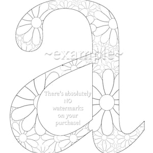 Uppercase and Lowercase Coloring Page Bundle - 52 Printable Letters ...