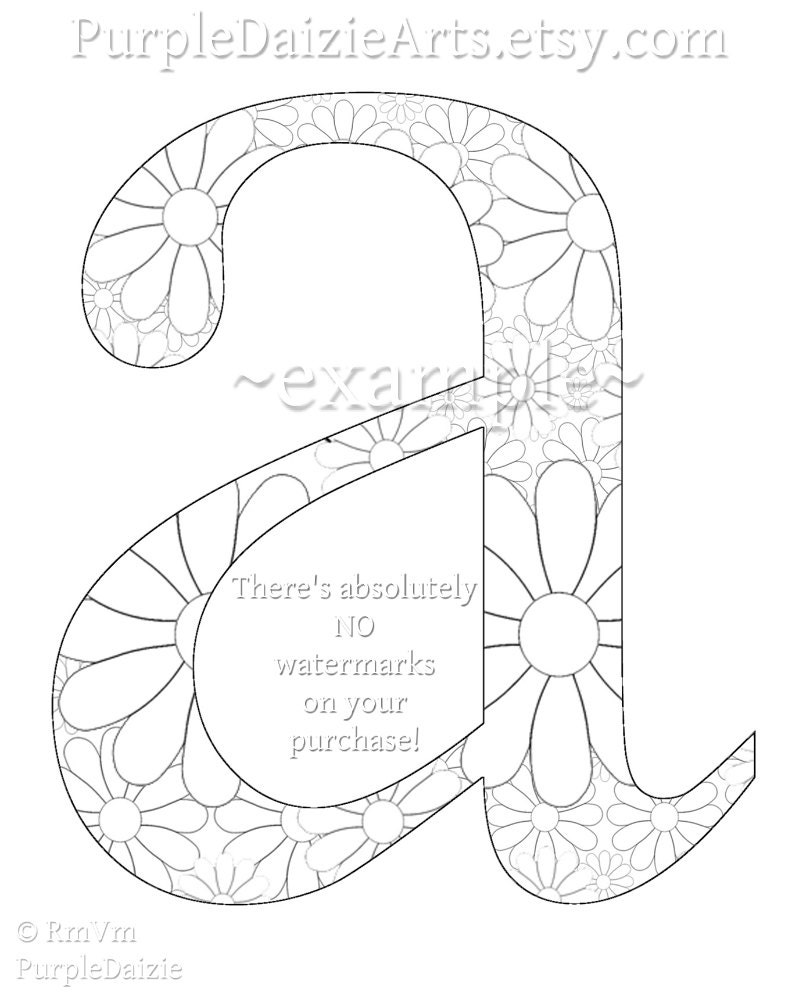 Alphabet Coloring Page Bundle - 52 Printable Letters - Kids Color Pages ...