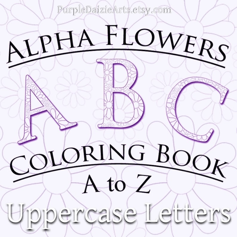 Uppercase Alphabet Coloring Page Bundle 26 Color Pages Fun - Etsy