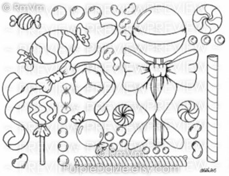 Color Page Kids Printable Coloring Sheet Childrens Sweet Tooth Adult ...