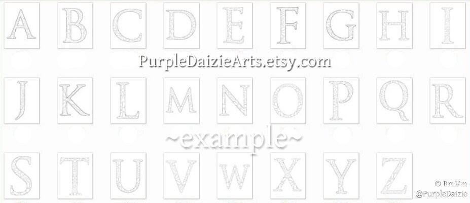 Uppercase Alphabet Coloring Page Bundle Flowers Design 26 Color Pages ...