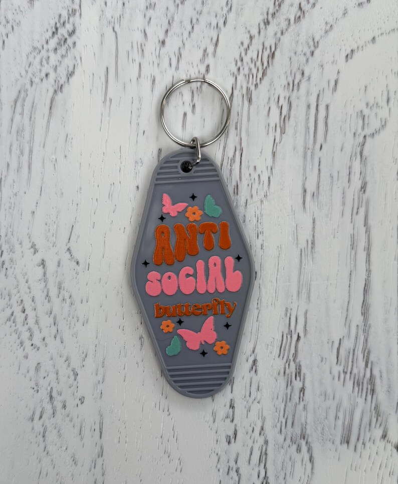 Retro Motel Keychain | Sarcastic, Girly, Trendy Accessory - Etsy