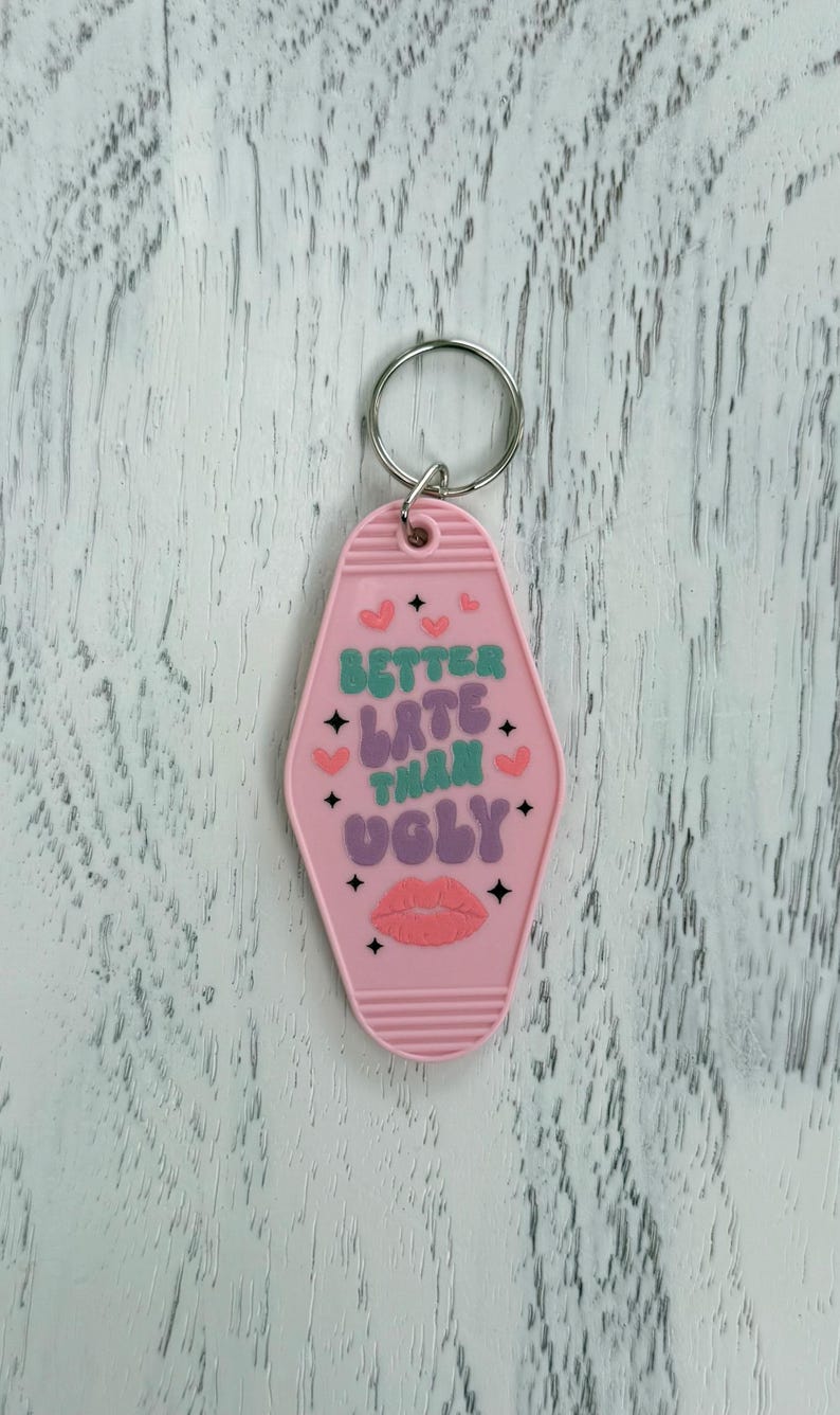 Retro Motel Keychain | Sarcastic, Girly, Trendy Accessory - Etsy