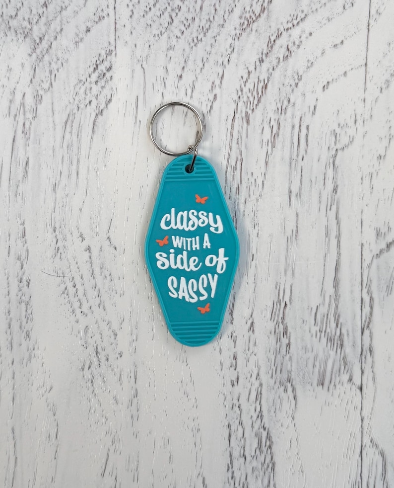 Retro Motel Keychain | Sarcastic, Girly, Trendy Accessory - Etsy