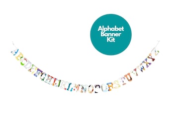 Alphabet Banner Kindergarten Bunting Charlotte Mason Nature Posters ...